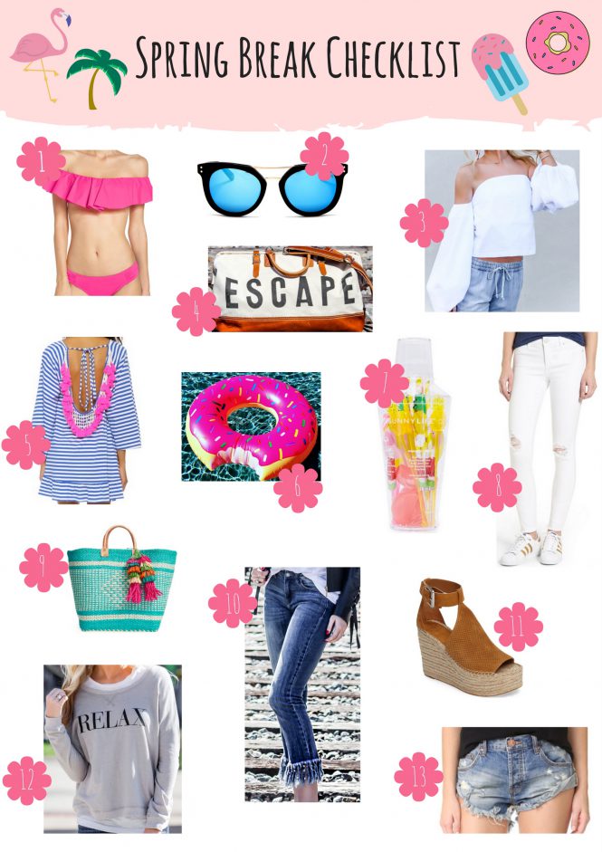 Spring Break Checklist - Love 'N' Labels